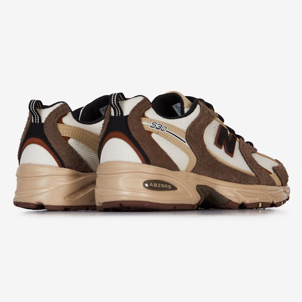 NEW BALANCE 530 SUEDE WHITE/BROWN - SNEAKERS WOMEN | Courir.com