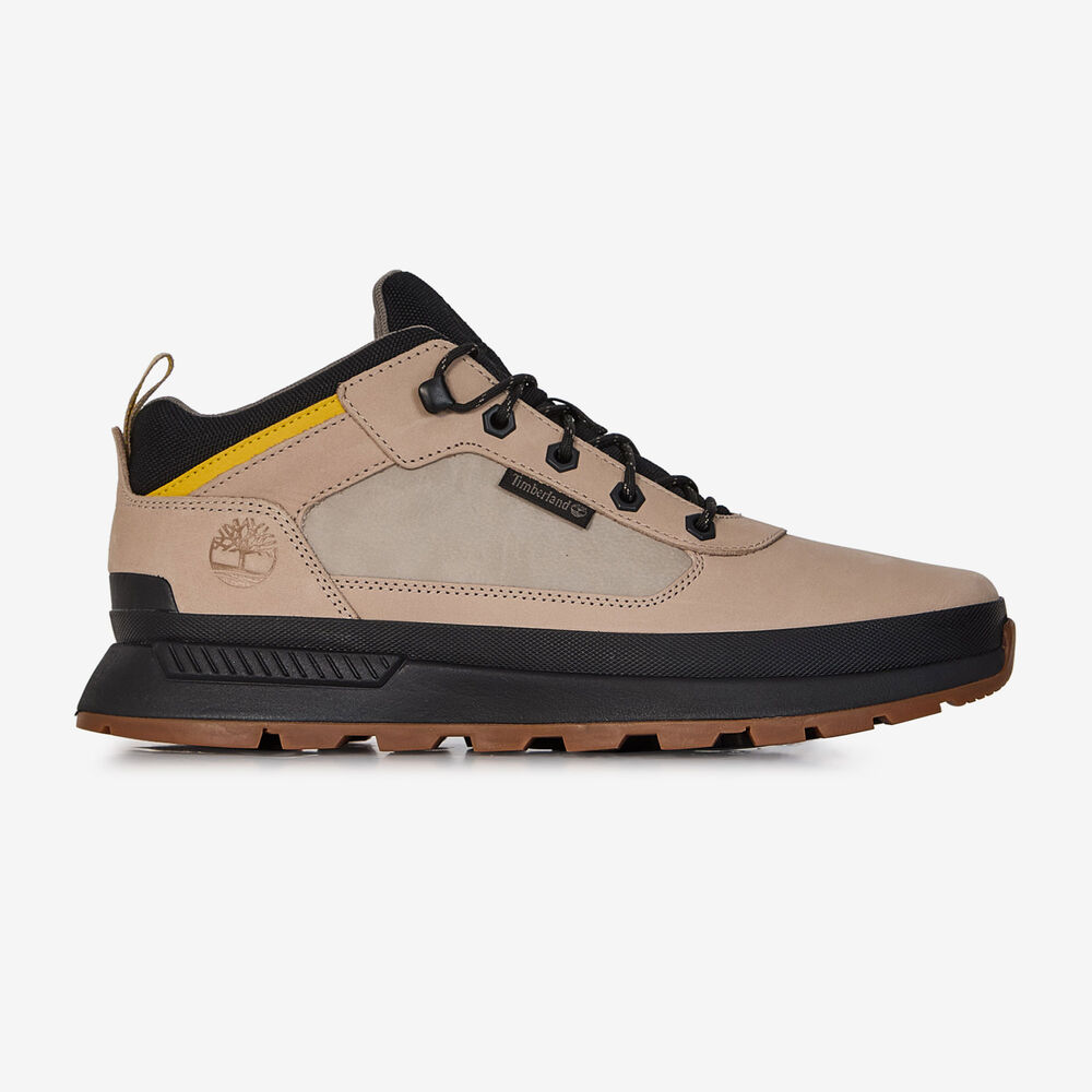 TIMBERLAND FIELD TREKKER LOW SNEAKERS HOMME - BEIGE/NOIR - LACETS ...