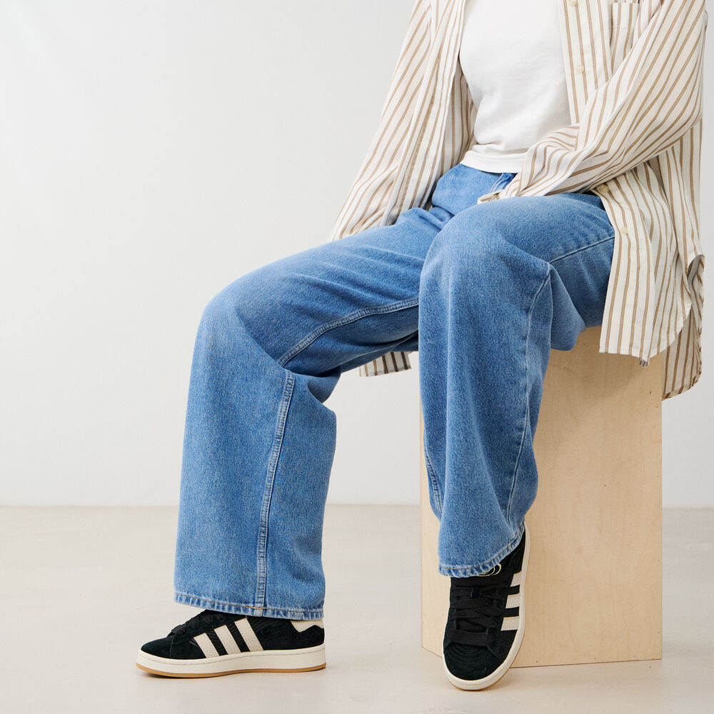 ADIDAS ORIGINALS CAMPUS 00s SNEAKERS FEMME - NOIR/BEIGE - LACETS ...