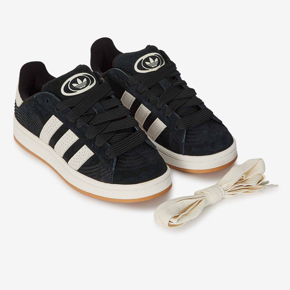 ADIDAS ORIGINALS CAMPUS 00s SNEAKERS FEMME - NOIR/BEIGE - LACETS ...