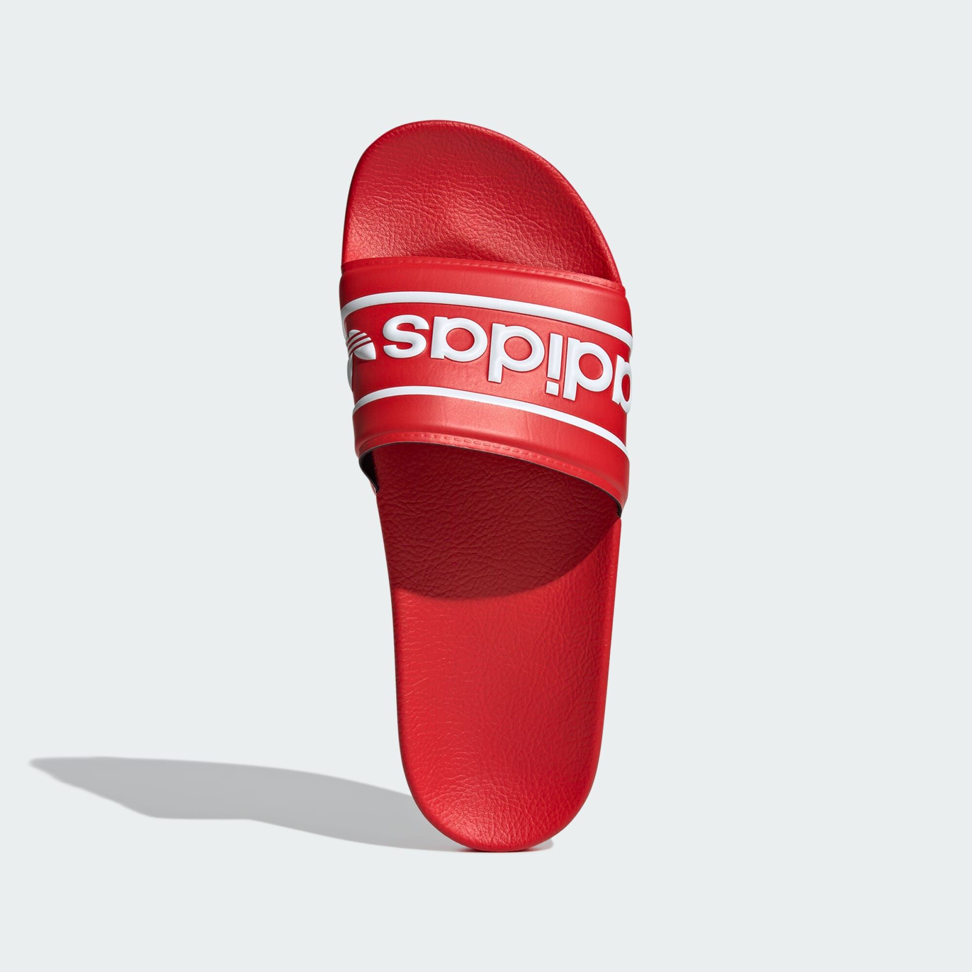 ADIDAS ORIGINALS Claquette Adilette Red / Red / Cloud White - ESTIVALES ...