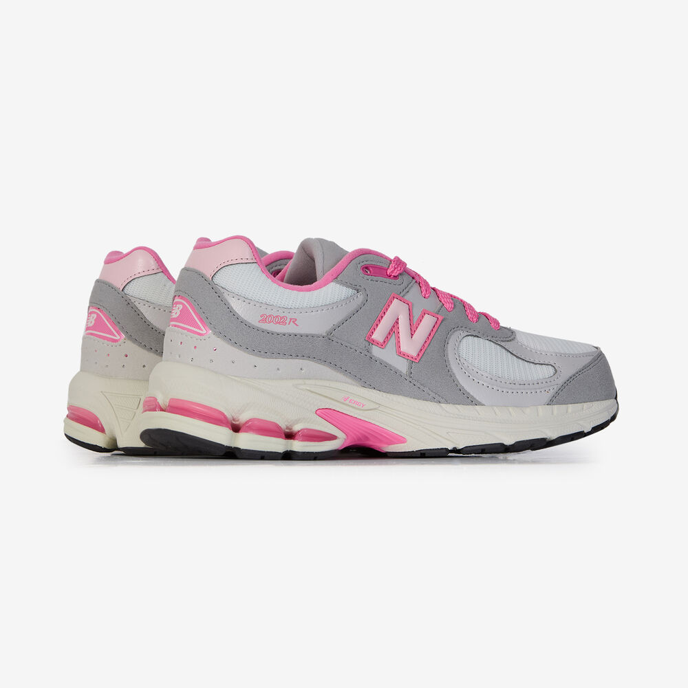 NEW BALANCE 2002R SNEAKERS ENFANT - GRIS/ROSE - LACETS | Courir.com