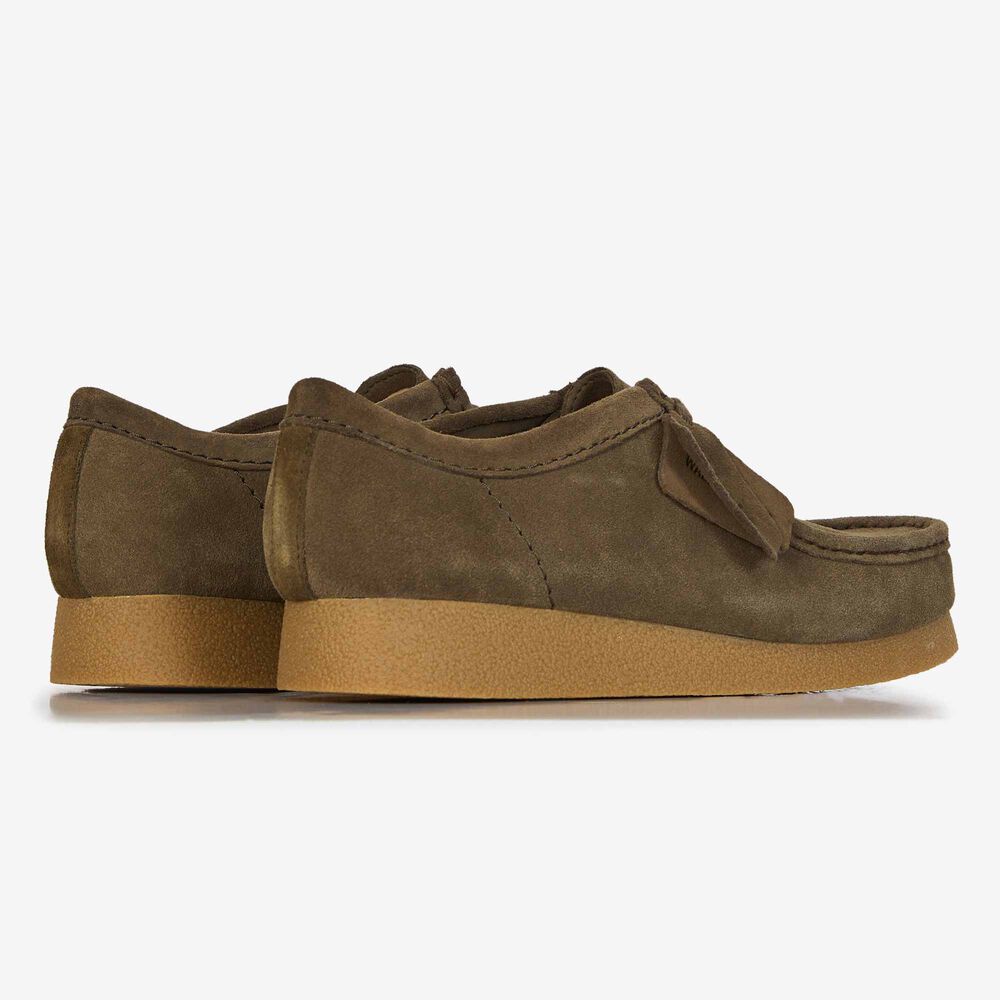 CLARKS WALLABEE EVO SNEAKERS HOMME - KAKI - LACETS | Courir.com