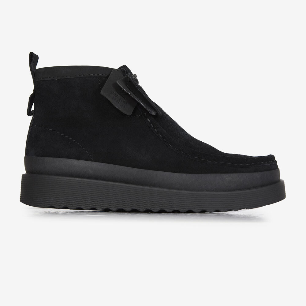 CLARKS WALLABEE FTR 2 HI SNEAKERS HOMME - NOIR - LACETS | Courir.com