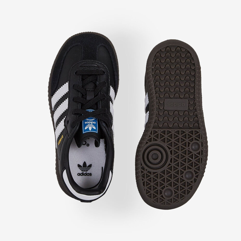 ADIDAS ORIGINALS SAMBA OG EL SNEAKERS ENFANT - NOIR/BLANC - LACETS ...