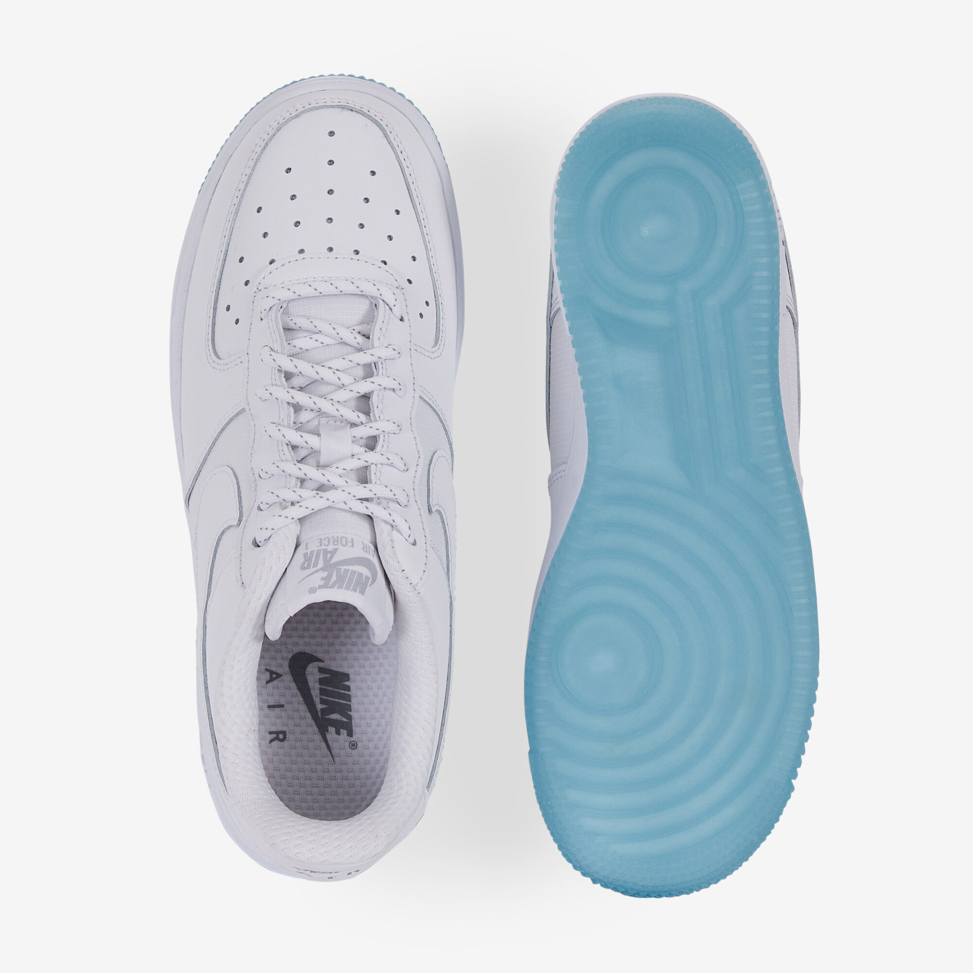 NIKE AIR FORCE 1 LOW WHITE/BLUE - SNEAKERS WOMEN | Courir.com