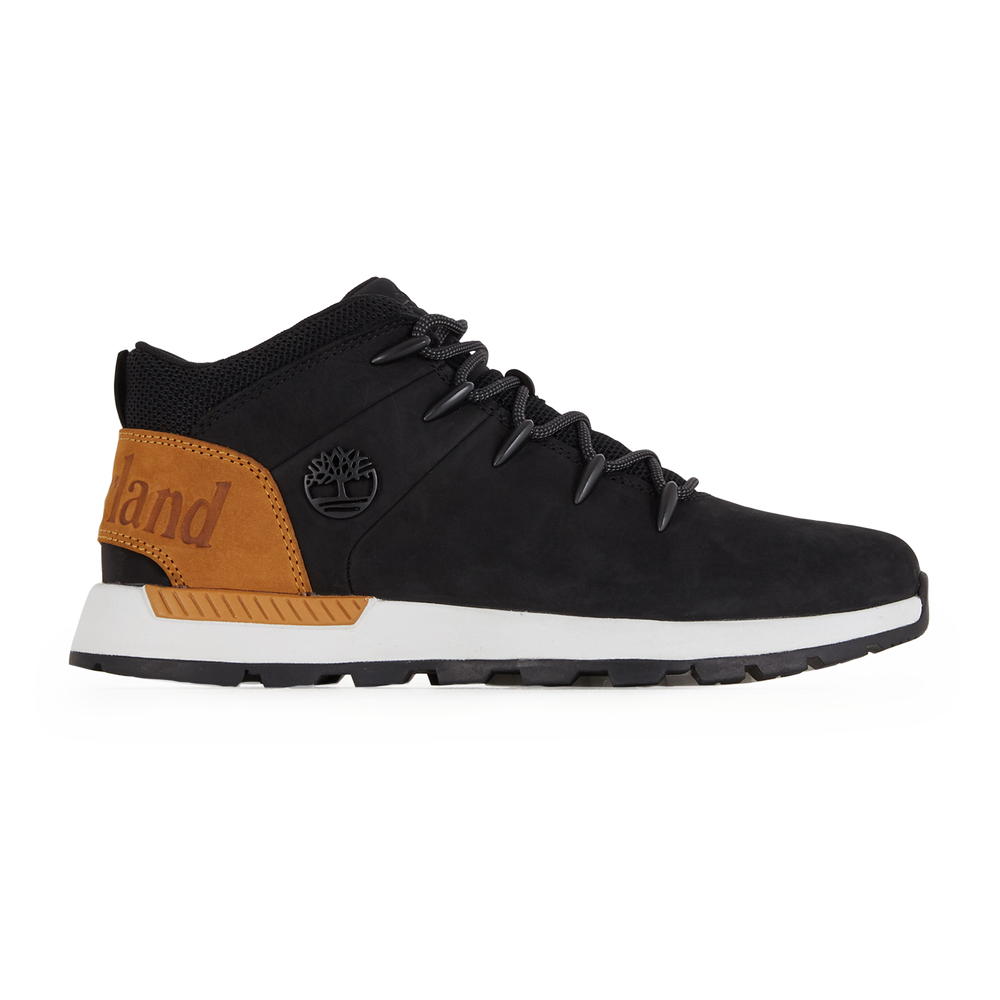 TIMBERLAND SPRINT TREKKER MID SNEAKERS HOMME - NOIR/MIEL - LACETS ...