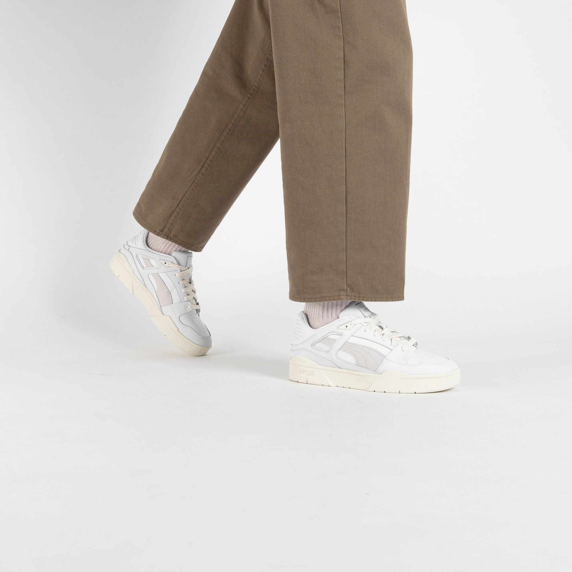 PUMA SLIPSTREAM LUX WHITE/BEIGE - SNEAKERS MEN | Courir.com