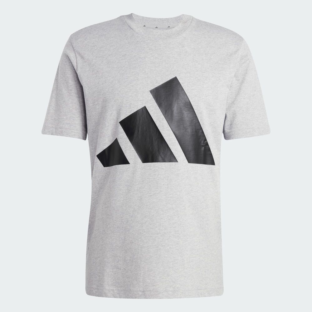 ADIDAS SPORTSWEAR Essentials Big Logo Tee Medium Grey Heather / Black ...