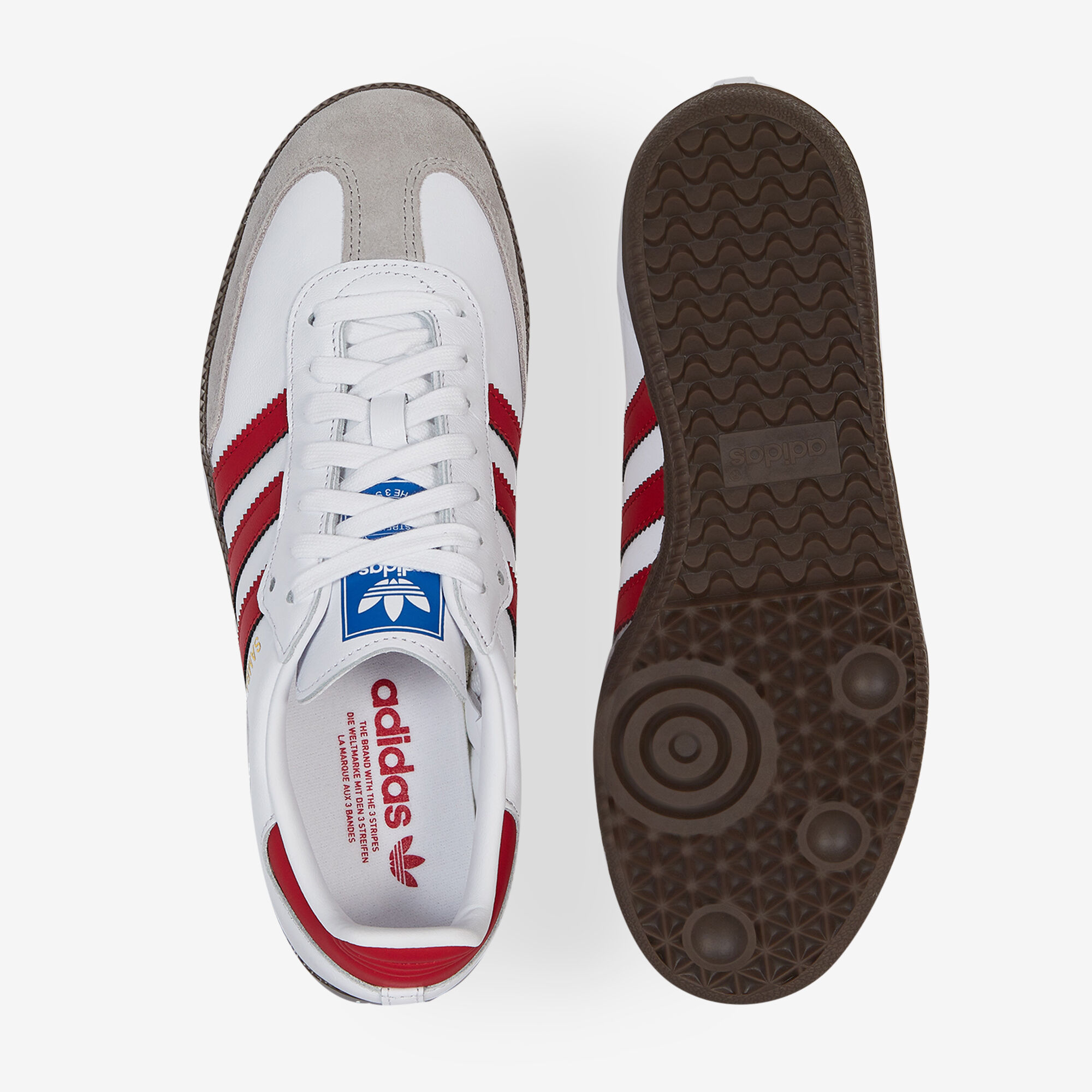 ADIDAS ORIGINALS SAMBA OG BLANC/ROUGE - SNEAKERS FEMME | Courir.com