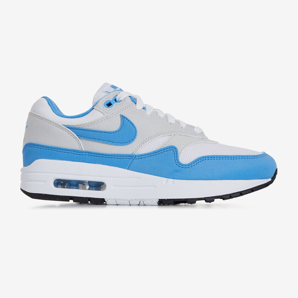 NIKE AIR MAX 1 SNEAKERS FEMME - BLANC/BLEU - LACETS | Courir.com