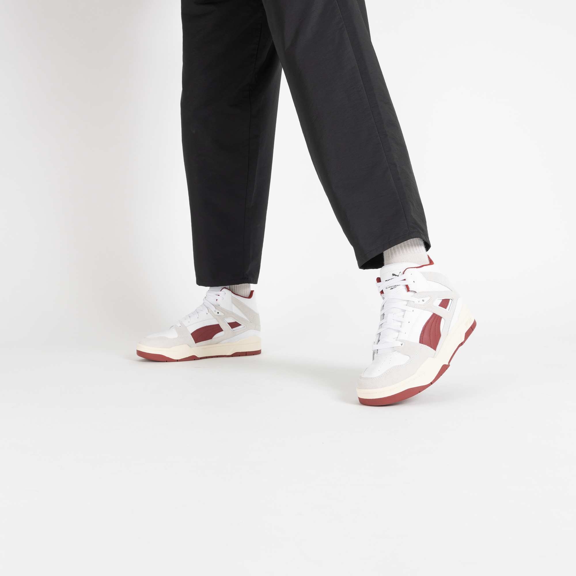 PUMA SLIPSTREAM MID HERITAGE BLANC/BORDEAUX | Courir.com