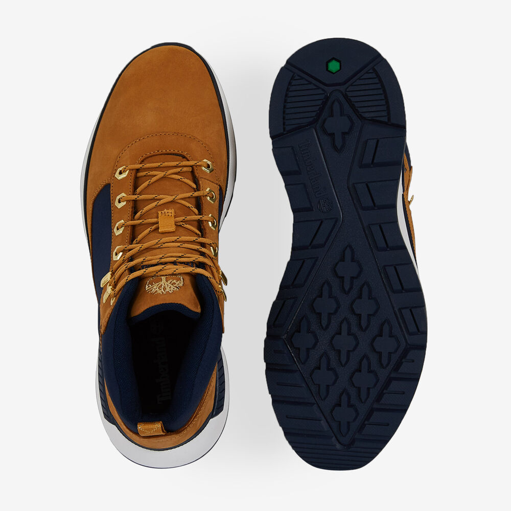 TIMBERLAND FIELD TREKKER MID HONEY/NAVY BLUE - SNEAKERS MEN | Courir.com