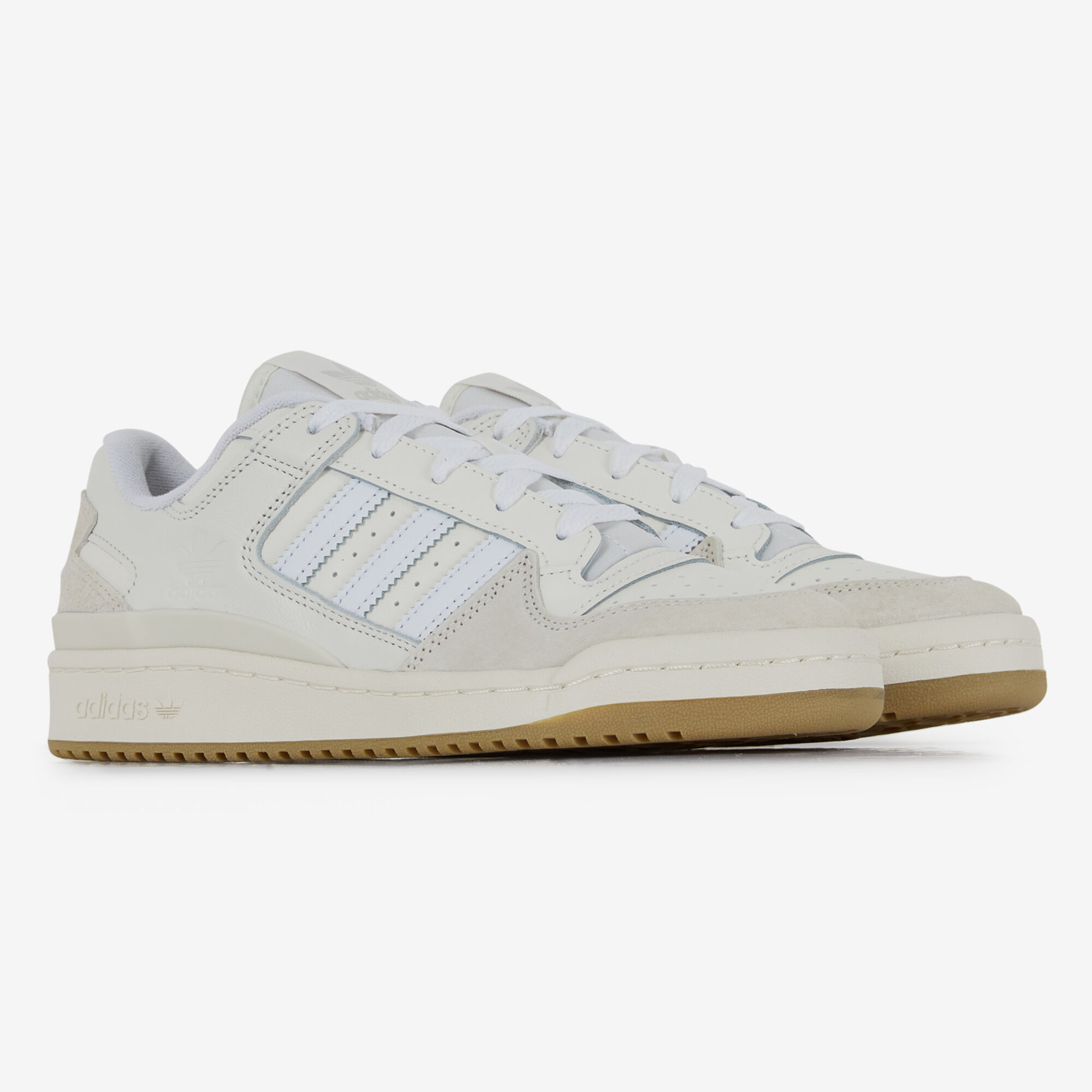ADIDAS ORIGINALS FORUM LOW CL BLANC/BEIGE - SNEAKERS FEMME | Courir.com