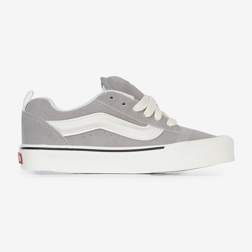 VANS KNU SKOOL SNEAKERS FEMME - GRIS/BEIGE - LACETS | Courir.com