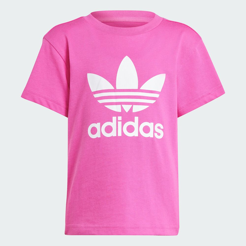 ADIDAS ORIGINALS Adicolor Trefoil Tee Kids Semi Lucid Fuchsia - TEE ...