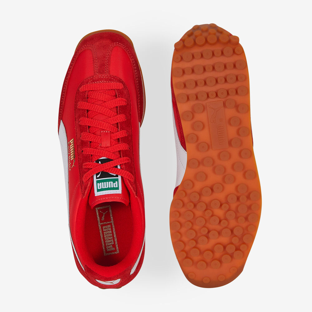 PUMA EASY RIDER VINTAGE SNEAKERS HOMME - ROUGE/BLANC - LACETS | Courir.com